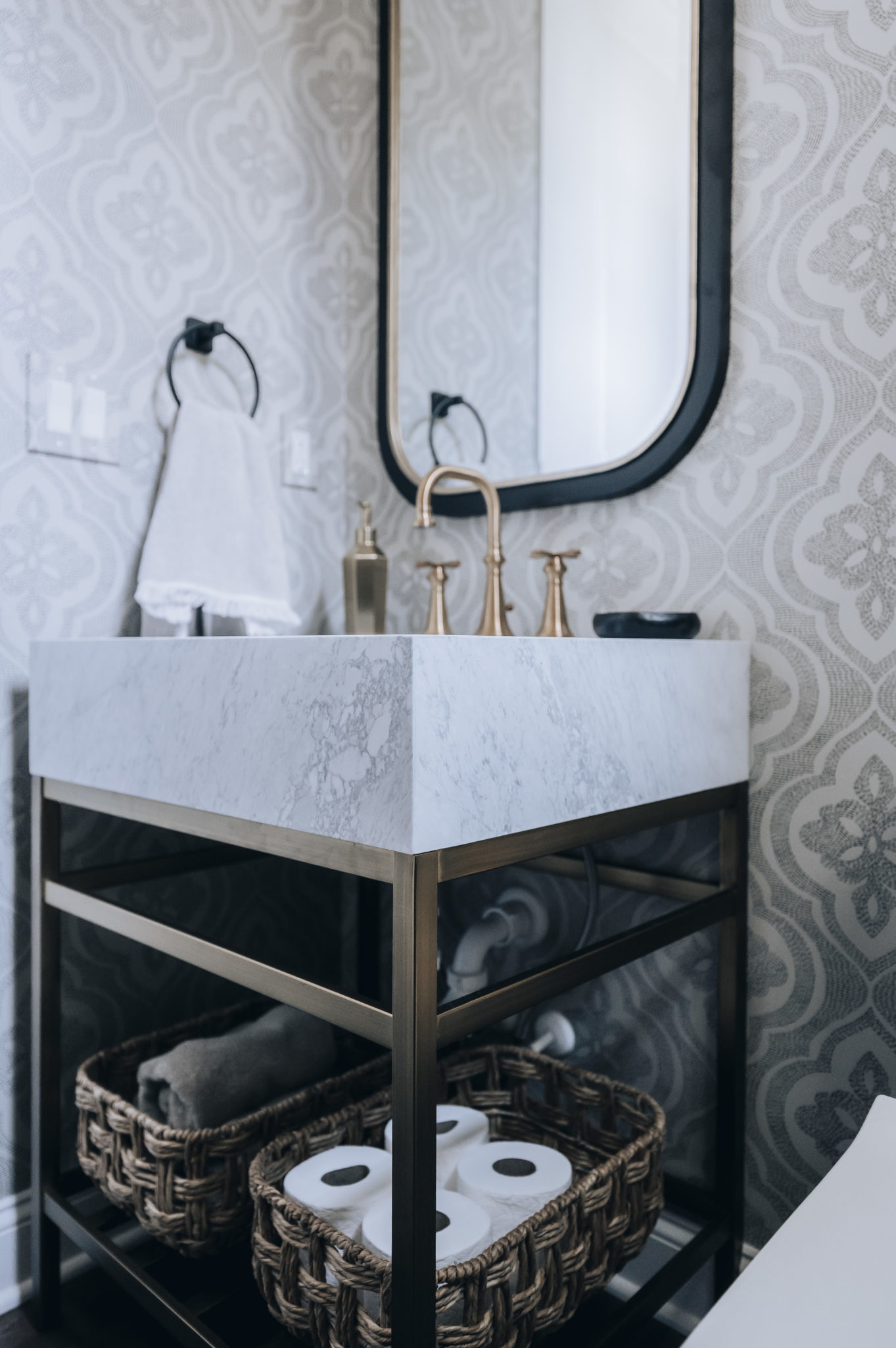 Timeless Powder Room | KP Designs Group